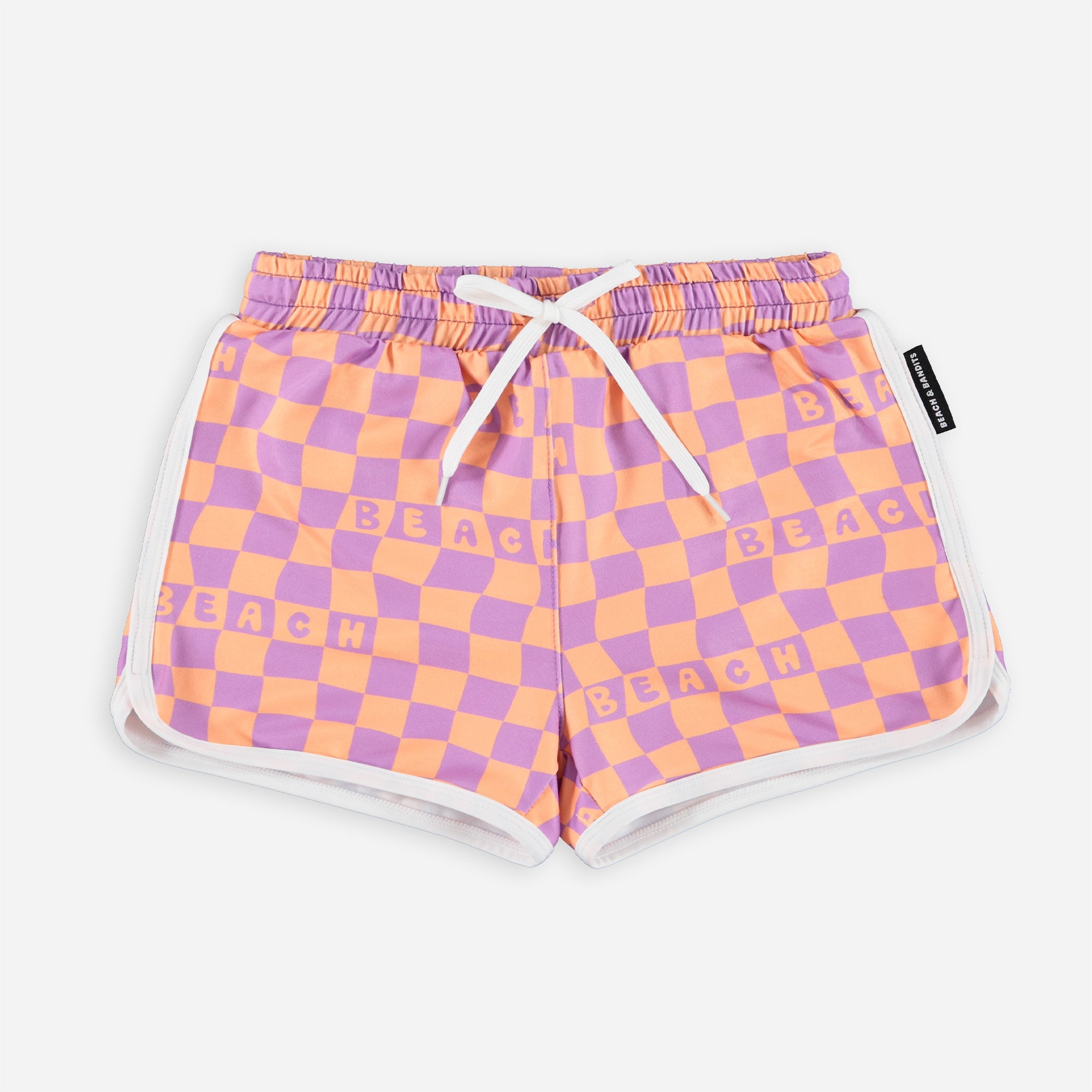 CHECKERED BEACH TRUNK – Zwembroek kinderen met UV50+ bescherming
