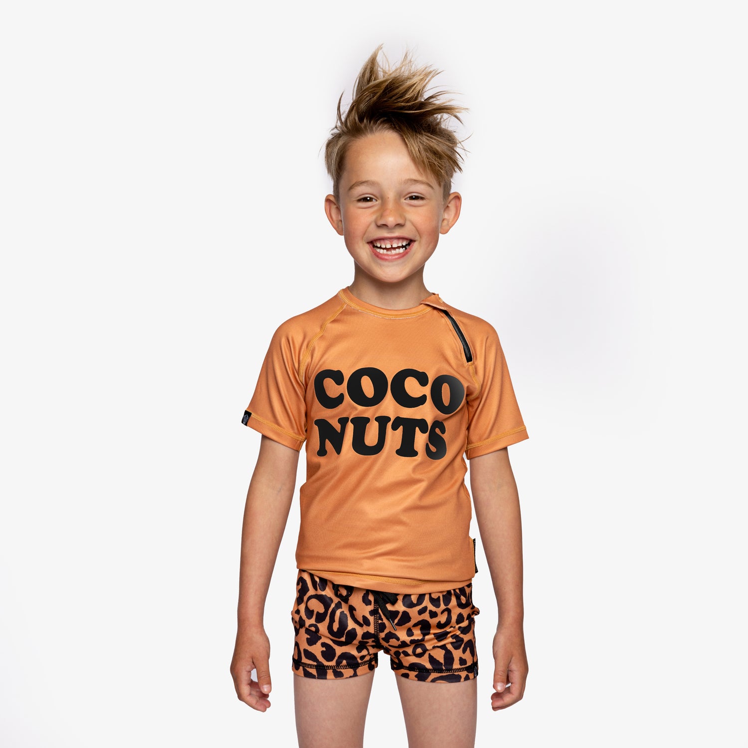 COCO LEOPARD SWIMSHORT – Children's swimming trunks with UV50+ protection