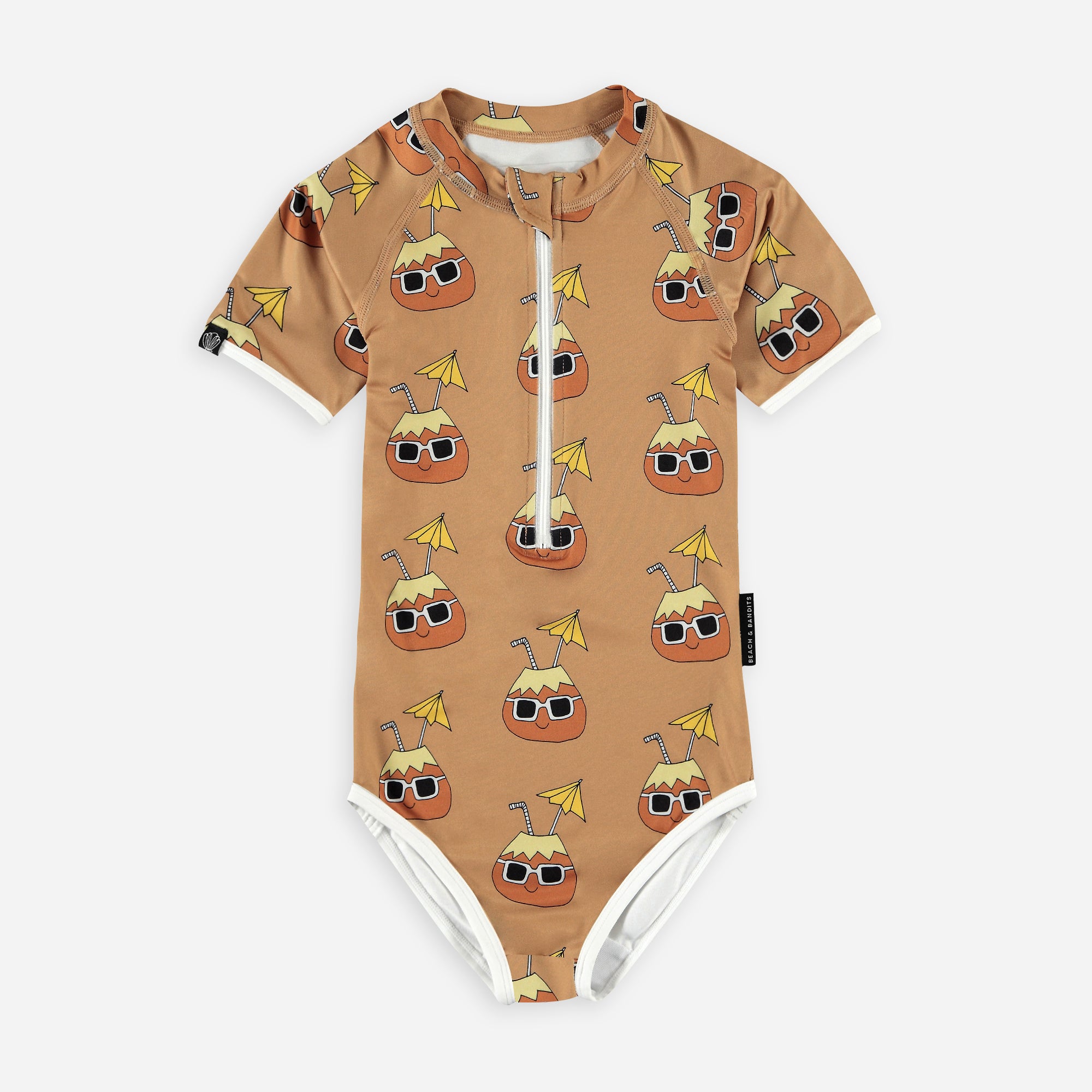 COOL COCONUT – Children's short sleeve swimsuit with UV50+ protection ...